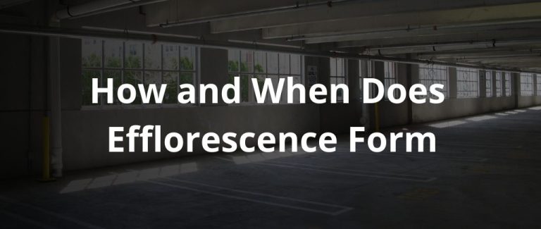 How and When Does Efflorescence Form | Nitterhouse Concrete